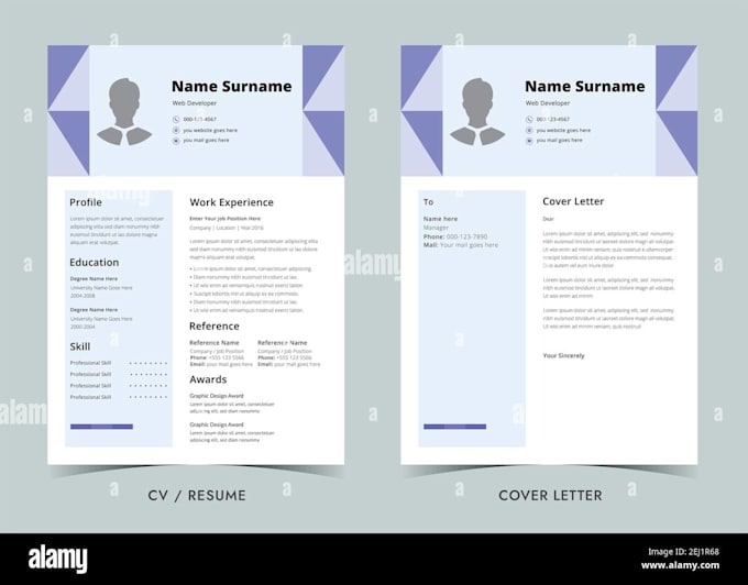 Make professional resume design or modern cv template by Umerxs | Fiverr