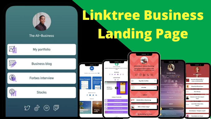 Create an attractive linktree landing page by Salmanchurahi | Fiverr