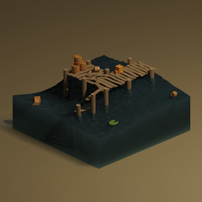 Game asset in low poly by Bearlowpoly | Fiverr