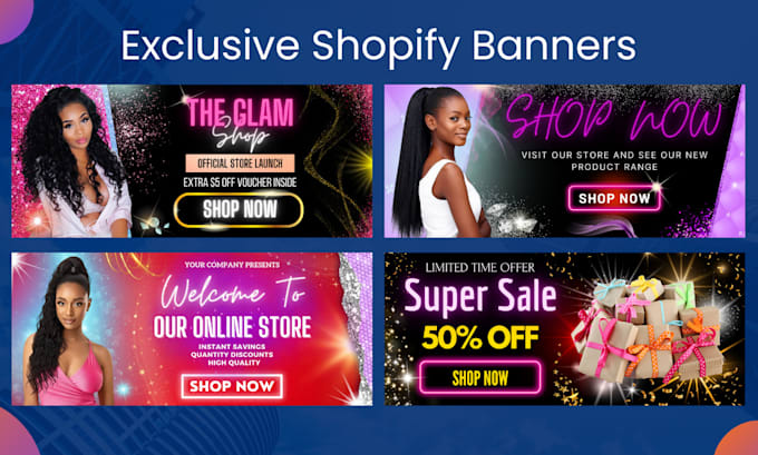 Design shopify banners, editable templates or anything in canva by ...