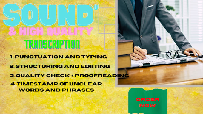 Transcribe audio and do video transcription in 24 hours by Pmseck | Fiverr