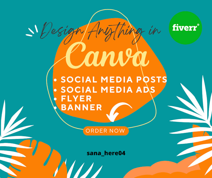Design anything in canva, post design, logo design, resume design by ...