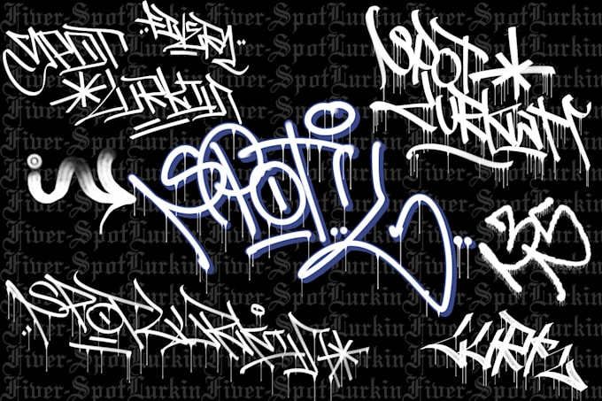 Make graffiti handstyle tag to use as a logo by Spotlurkin | Fiverr