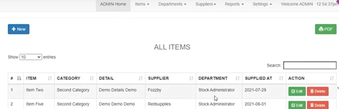 Create stock management system php mysql by Oussamaa7484 | Fiverr