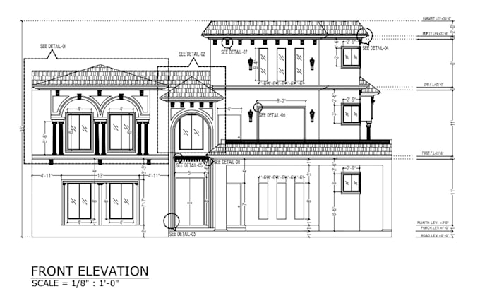 Draw 2d floor plans including elevations and sections by Rajuking601 | Fiverr