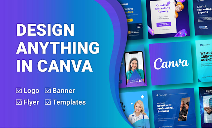 Design instagram post, canva templates, logo, flyers, ads in canva by ...