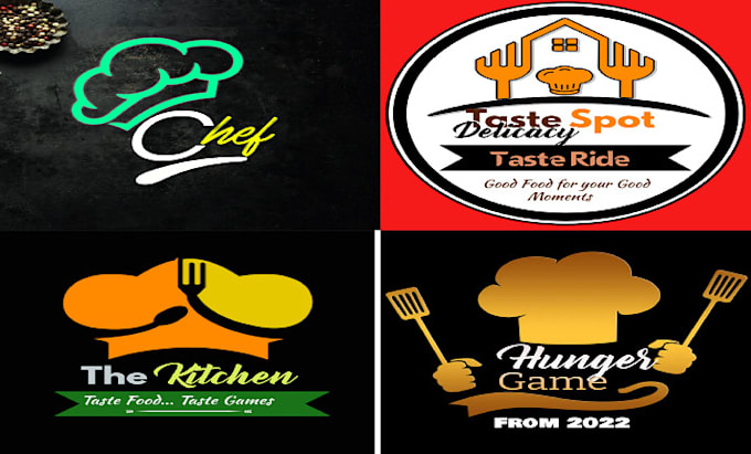 Design timeless food, coffee shop, restaurant, bakery, word logo in ...