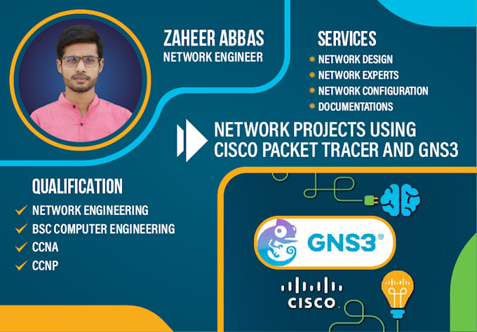 Do your networking ccna ccnp projects on cisco packet tracer and gns3 ...