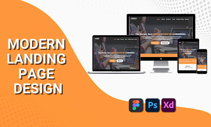 Design modern responsive ui ux landing page or homepage by Minal_amjad ...