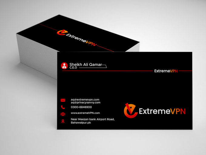 Do professional minimalist business card design by Amer_hmza | Fiverr