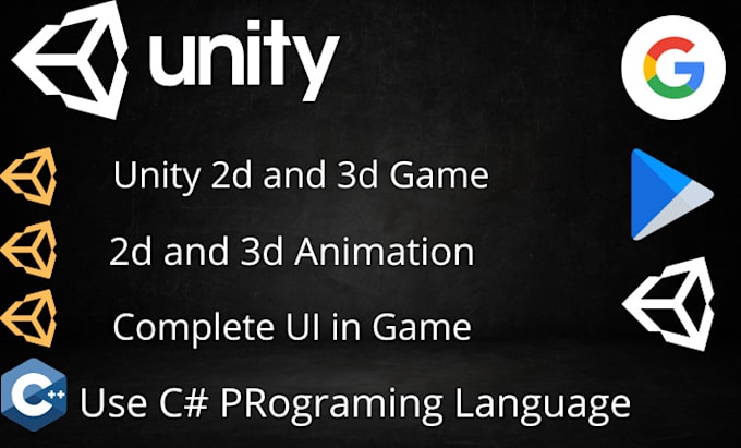 Create 2d and 3d unity game by Ahsannadeemkhan | Fiverr