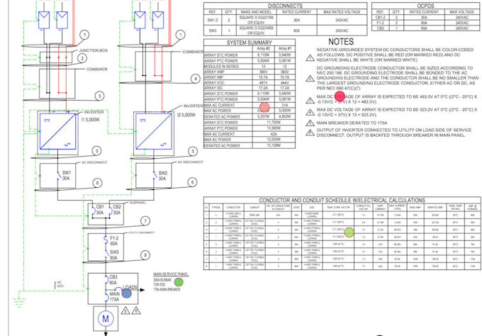Review electrical plans for solar by Whbaxter912 | Fiverr
