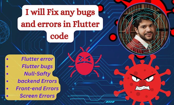 Fix flutter bugs and errors in your mobile app by Ahmad23khan | Fiverr