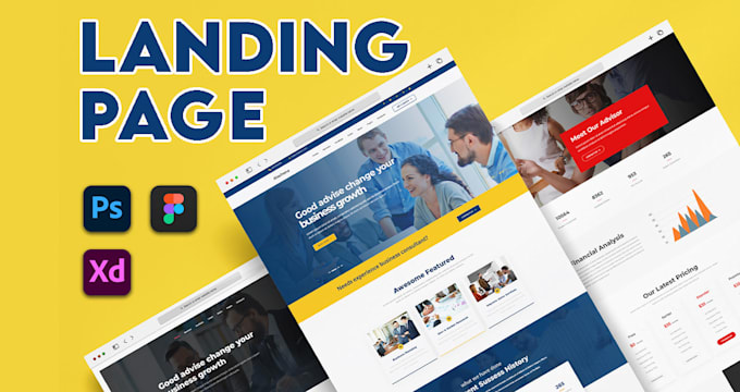 Design landing page design and website design by Ahmad_faraz_ | Fiverr