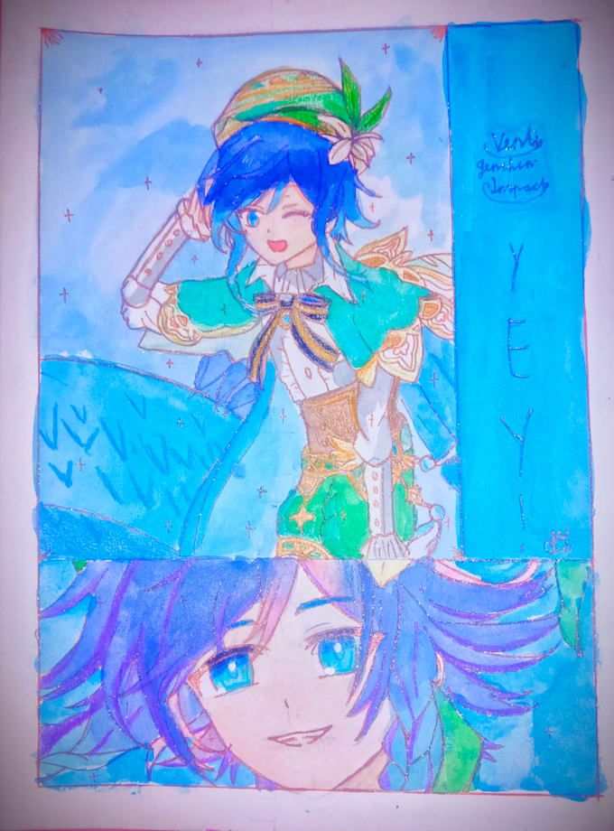 Draw genshin impact character by Feipt_ | Fiverr