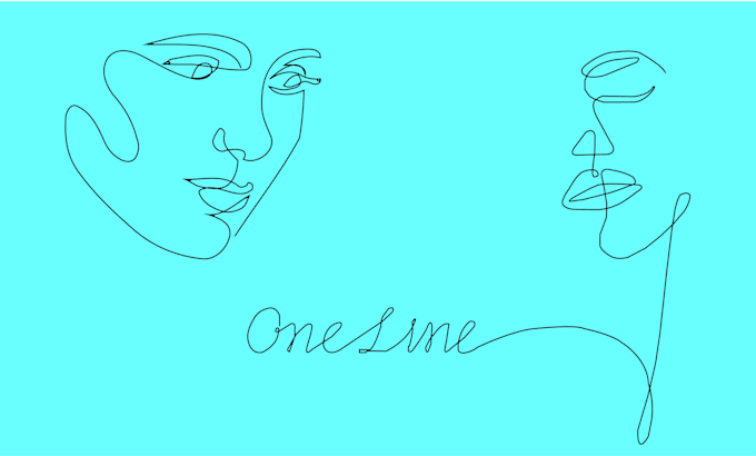 Draw vector single line art illustration one line art minimalist by ...