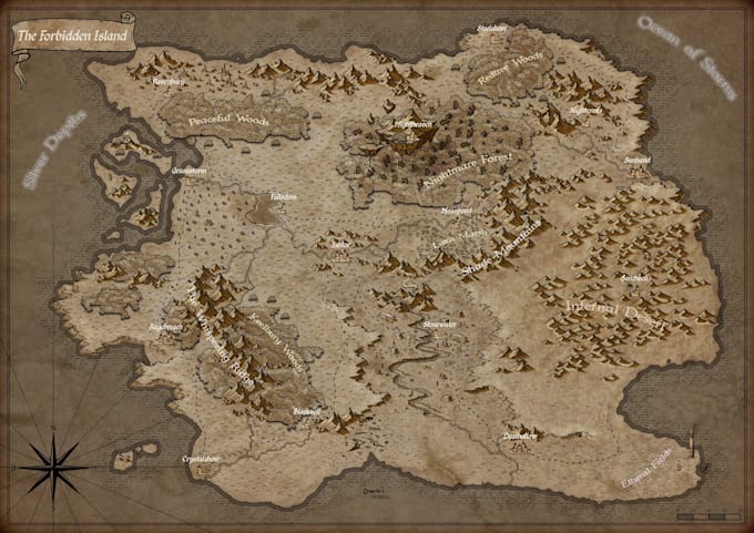 Create a high quality fantasy map based on your ideas by Omni_maps | Fiverr