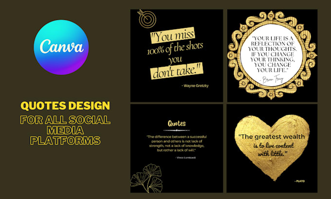 Design canva motivational quotes for all social media by Anila_jamil25 ...