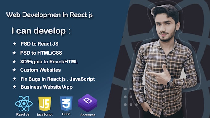 Design responsive frontend website in react js, with amazing design by ...
