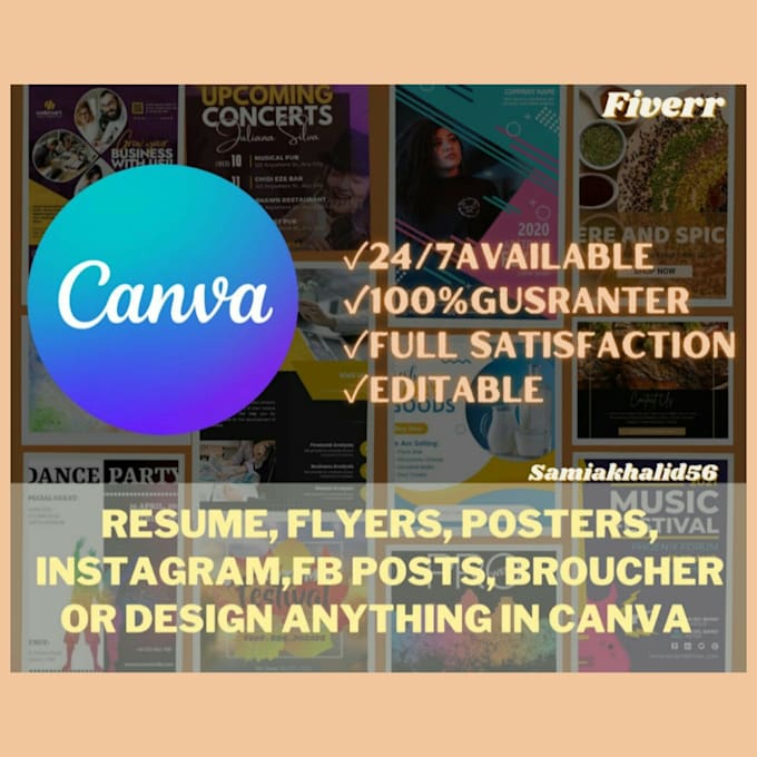 Design a modern resume, cv, cover letter, editable social media posts ...