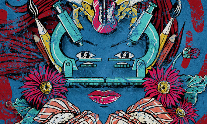 Make art with elements that represent your personality and objects that ...