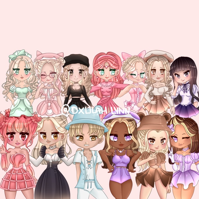 Draw Cute Chibis Digitally By Dxlilahlynn Fiverr