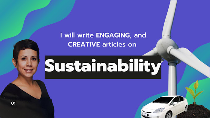Write engaging and inspiring articles on sustainability by Marslozano ...