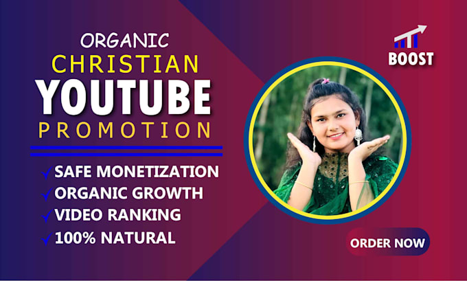 Do organically top christian youtube promotion by Moumita_pro | Fiverr