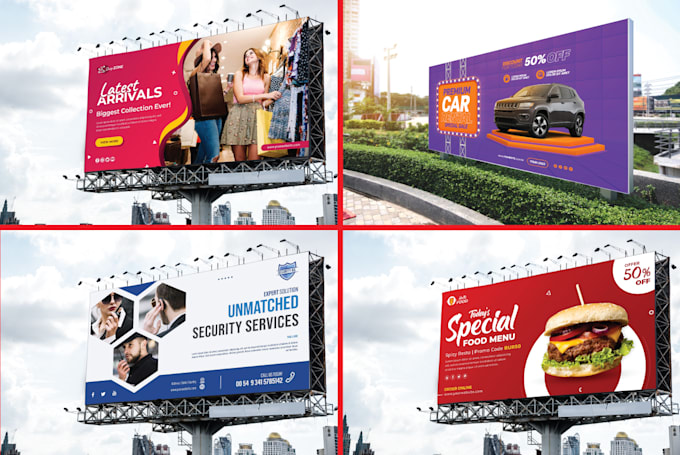 Design billboard,signage,yard sign,sign board or banner ads by Fahad ...