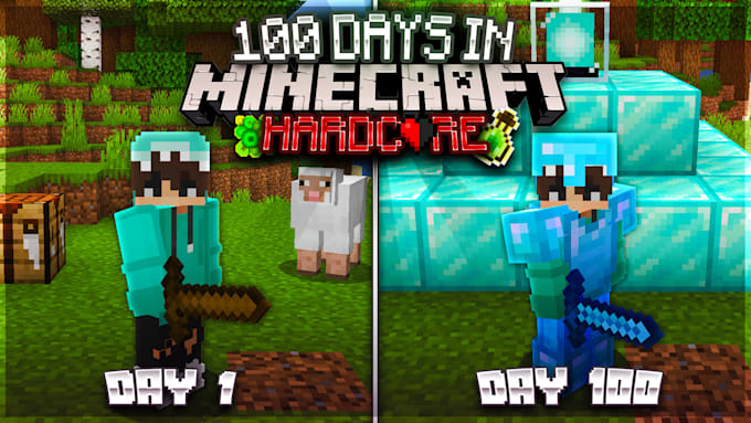 Create an eye catching professional minecraft thumbnail by Mooteo | Fiverr