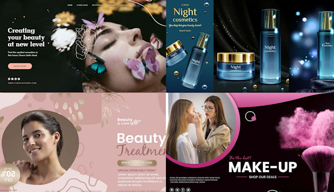 Design beauty banner and haire extensions web banner by Modernartslabel ...