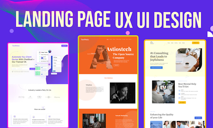 Do clean web ui, landing page, website ui ux design in figma by Teewebz ...