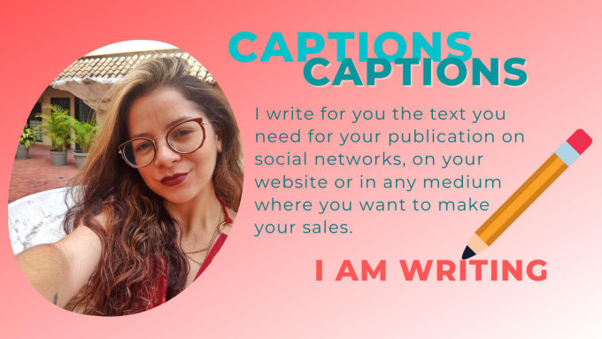 Write the captions for you by Mariondifranco | Fiverr