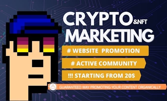 Promote crypto, nft projects like coin token opensea ico ido marketing by Noyank | Fiverr