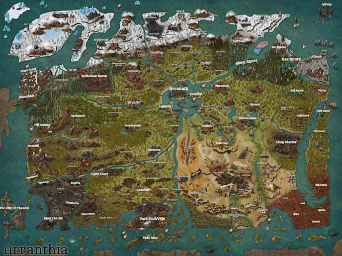 Create a regional map for your dnd campaign or fantasy world by ...