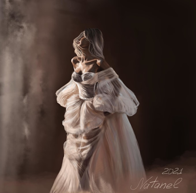 Draw wedding illustration from your photo in realistic style by ...
