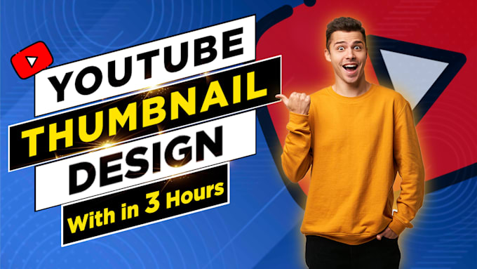 Design an amazing youtube thumbnail in 3 hours by Irazakhan | Fiverr