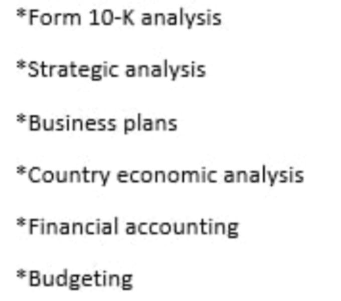 Handle business, accounting, finance, marketing, econ, scm, leadership ...