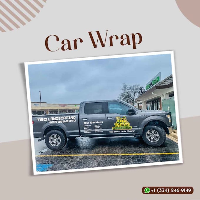 Car wrap design for your business by Irfanshayansc | Fiverr