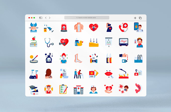 Design vector icons in any 2d style by Anasta_sun | Fiverr