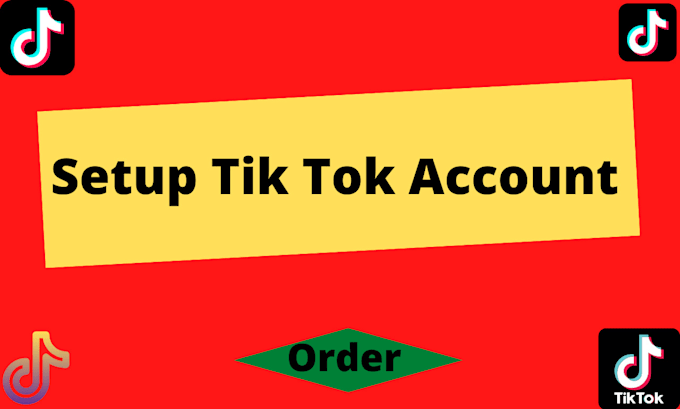Setup tik tok account by Myrealaccount | Fiverr