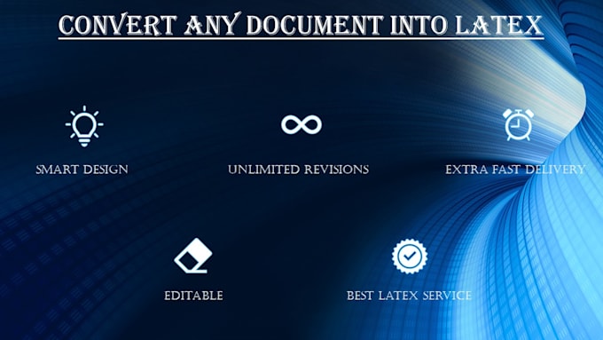 Convert any document to latex using overleaf by Hafsahafeez2020 | Fiverr