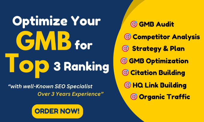 Optimize google my business profile for top 3 gmb ranking by ...