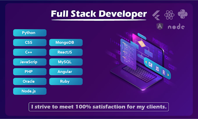 Be your full stack professional in php, react, nodejs, react native etc ...
