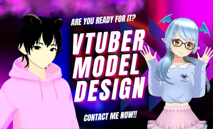 Draw vtuber model, ready to rig live2d model, fanart, anime, vrchat ...