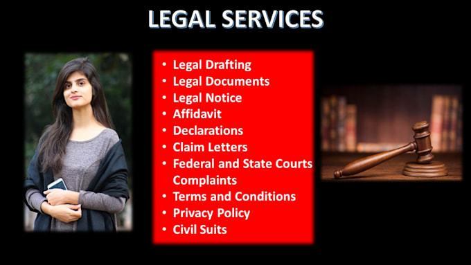 Draft complete legal documents and legal research by Laiqa_zia906 | Fiverr
