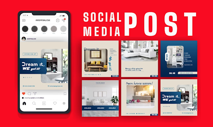 Design 30 attentive social media posts instagram ads facebook post by ...