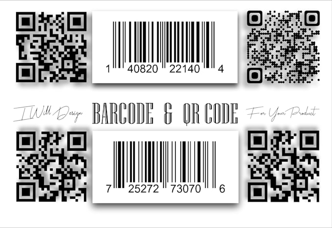 Create barcodes and qrcodes for your product by Swankyhere | Fiverr