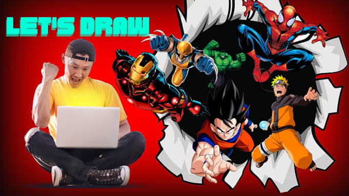 Draw cartoon characters identical to the original by Darencousins65 ...