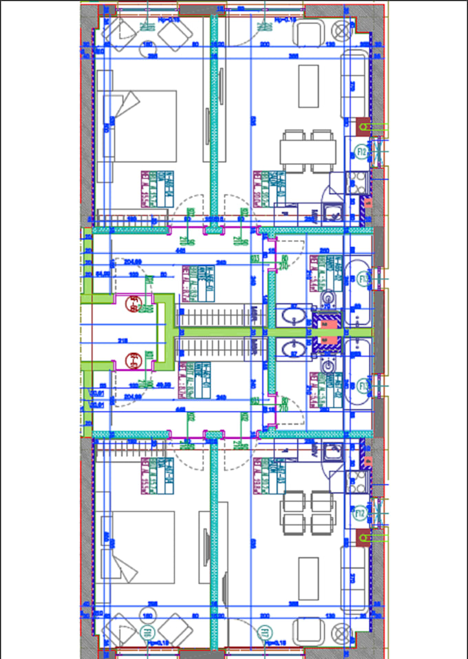Draw architectural and structural floor plans on autocad by ...